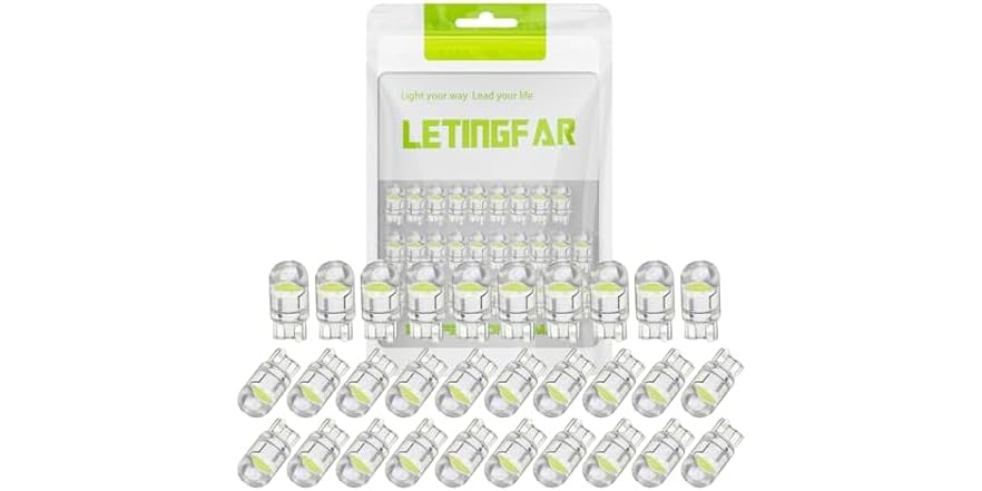 TORYOR 194 LED Light Bulb White 6000K 30PK
