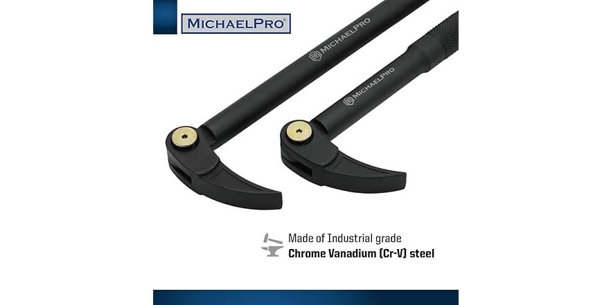 MichaelPro MP009080 3Pc Indexing Pry Bar Set
