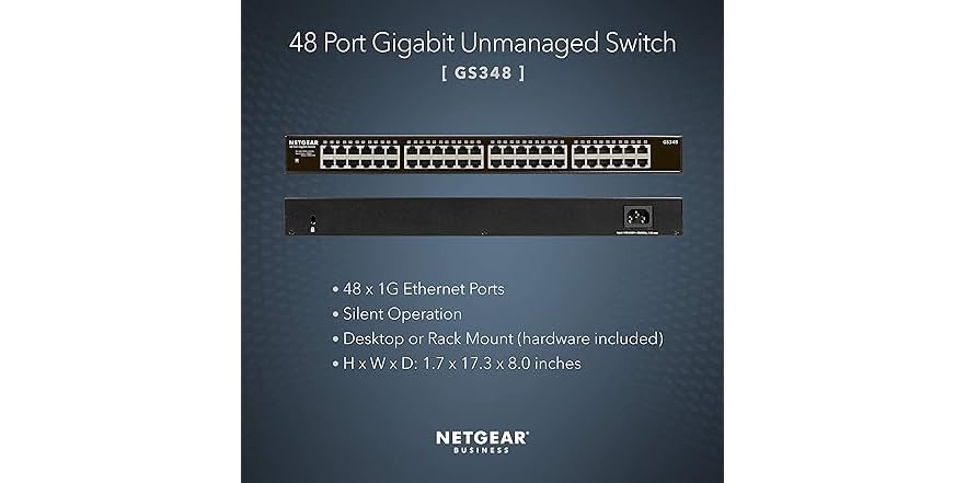 NETGEAR 48-Port Gigabit Ethernet Switch