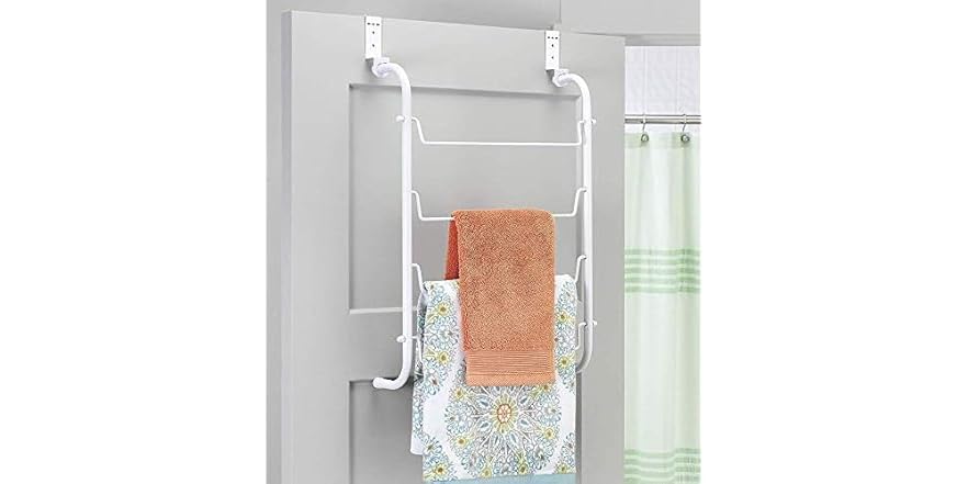 Whitmor Over The Door White Towel Rack
