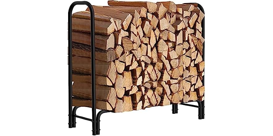 Amagabeli 4ft Firewood Rack