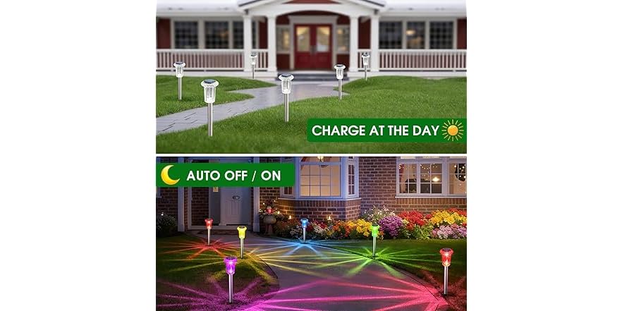 Solar Outdoor Lights RGB