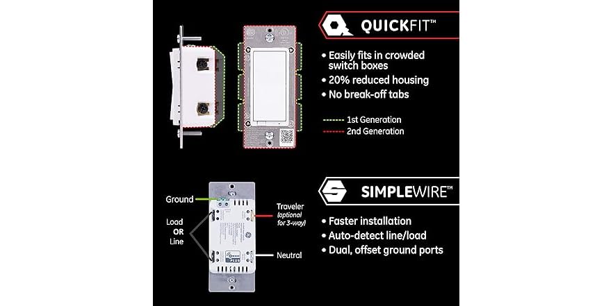 Enbrighten Z-Wave Smart Rocker Switch