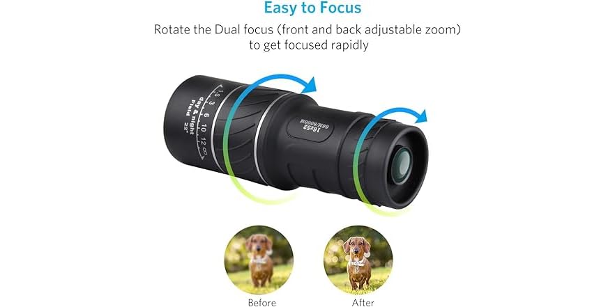 16x52 Monocular Dual Focus Optics Zoom T