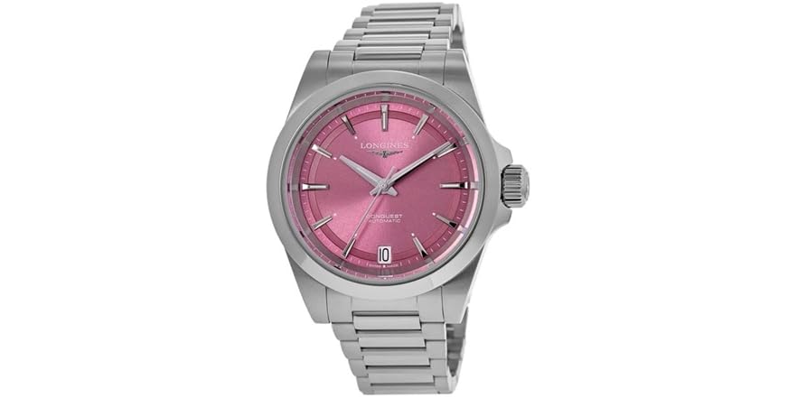 Longines Conquest 34mm Pink Womens Watch