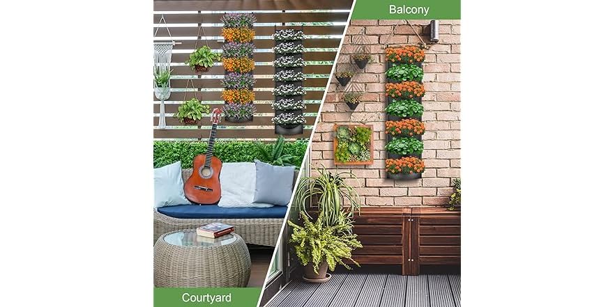 iPower Hanging Vertical Wall Planter