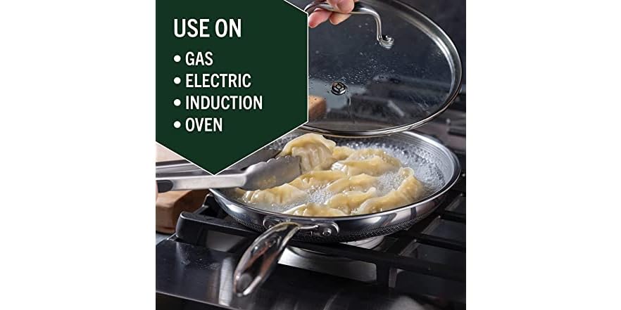 HexClad HCH6MS Hexclad 6 Piece Pan Set 8", 10", 12" (Open Box)