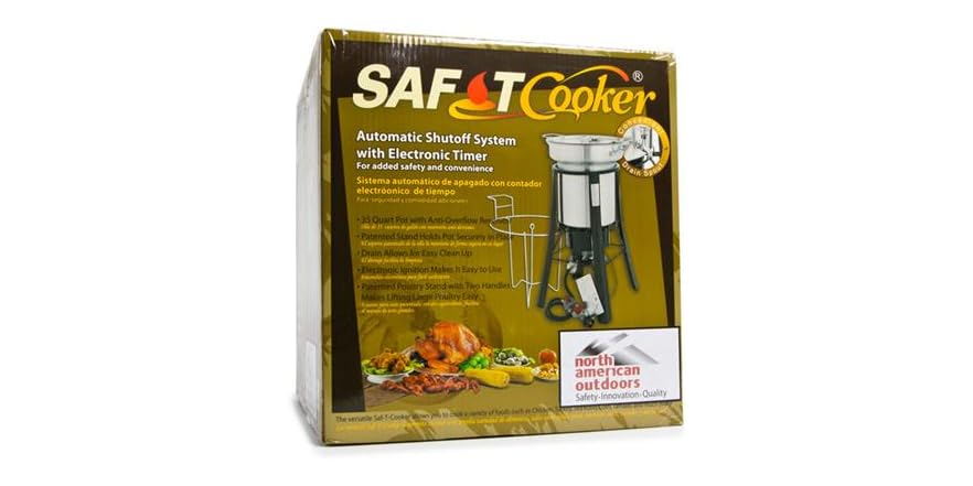 North American Outdoor 35-Quart Saf-T-Cooker / Turkey Fryer
