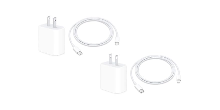 4 Piece High Speed Apple Charger & Cable