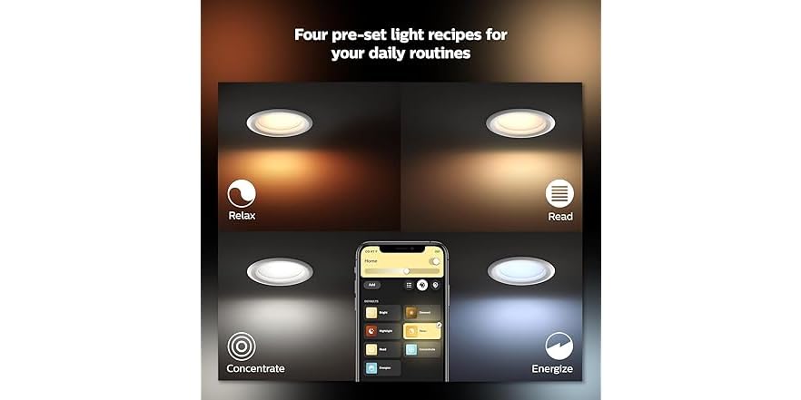 Philips Hue Dimmable LED Smart Retrofit Downlight