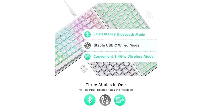 RK 84 Wireless RGB Hot-Swappable Mechanical Keyboard (Open Box)
