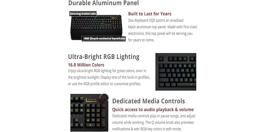 Das Keyboard 5QS Smart RGB Mechanical Keyboard