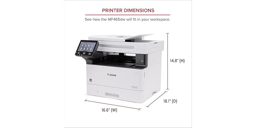 Canon imageCLASS MF465dw Monochrome Laser Printer