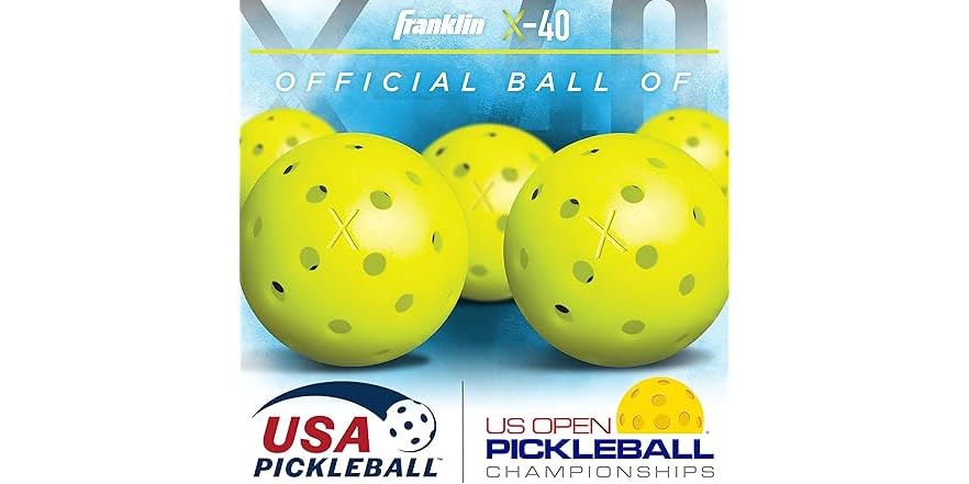 Franklin Sports X-40 Pickleballs - 400 Bulk Pack