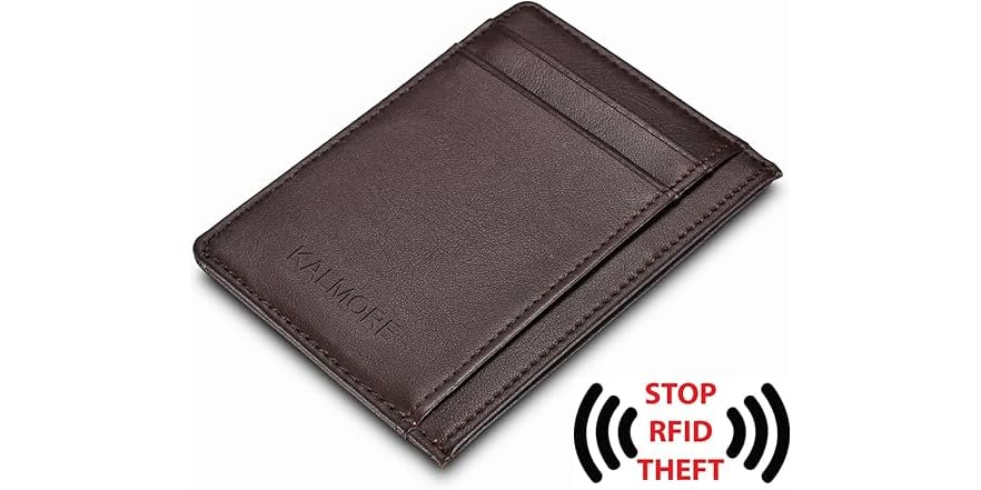 KALMORE Unisex-Adult's Credit Card Holder Leather