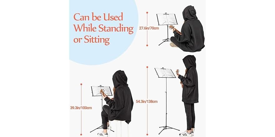Reinforced Folding Sheet Music Stand