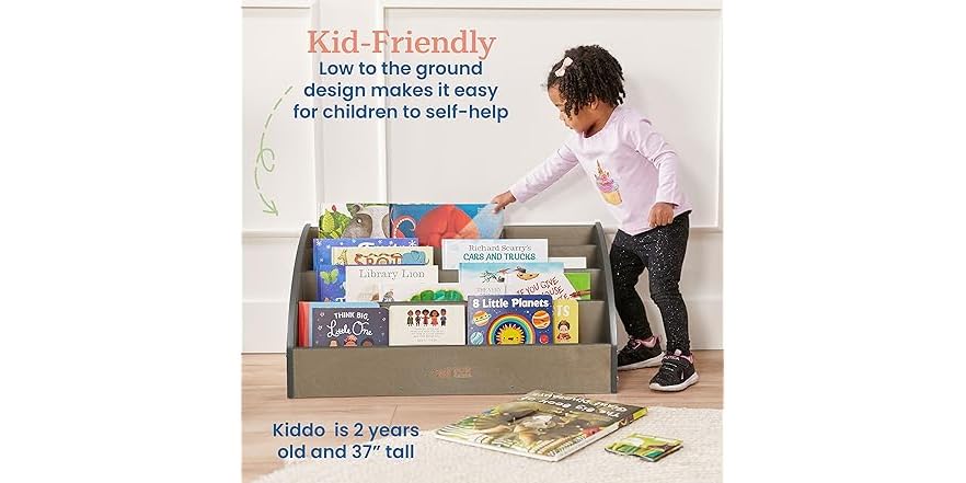 ECR4Kids Toddler Book Display, Beginner Bookshelf