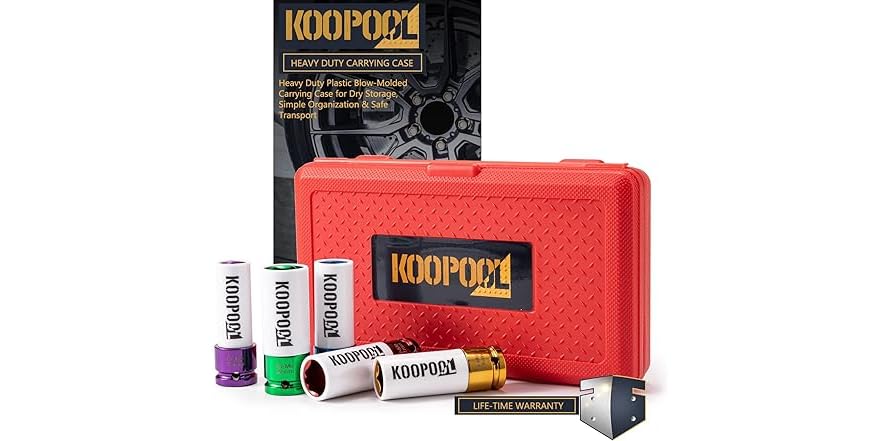 KOOPOOL Impact Lug Nut Socket Set 5