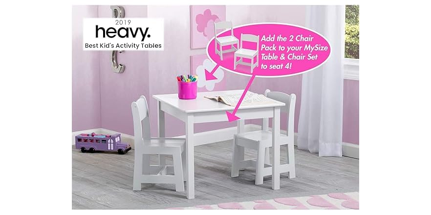 Delta Kids Wood Table and Chair Set