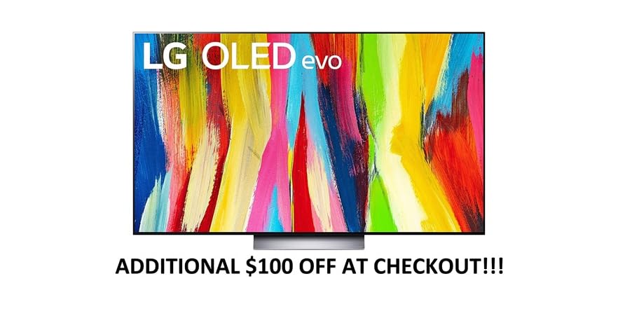 LG OLED evo C2 4K TV ($100 OFF at Checkout)