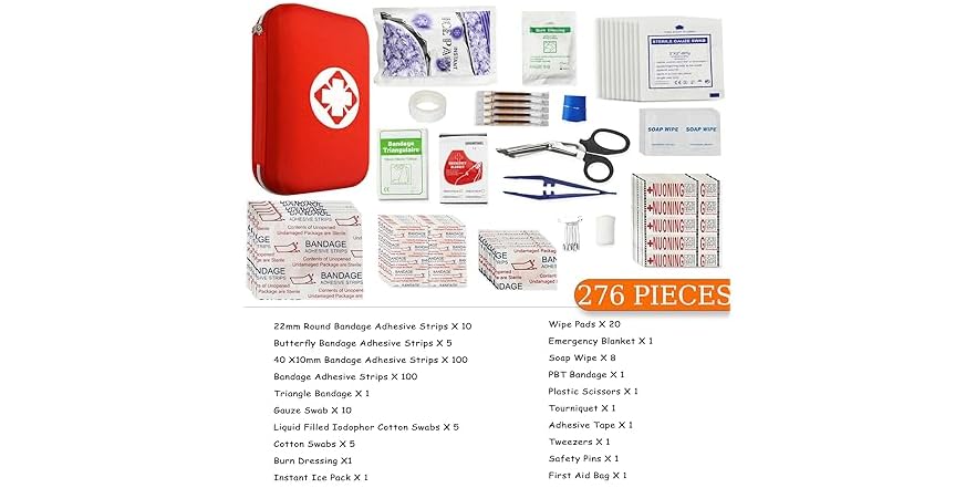 276Pcs First-Aid Kit Emergency-Kit