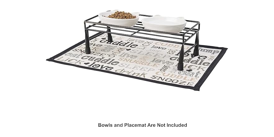 PetRageous Gizmo's Set The Table Steel Frame Dog Feeder