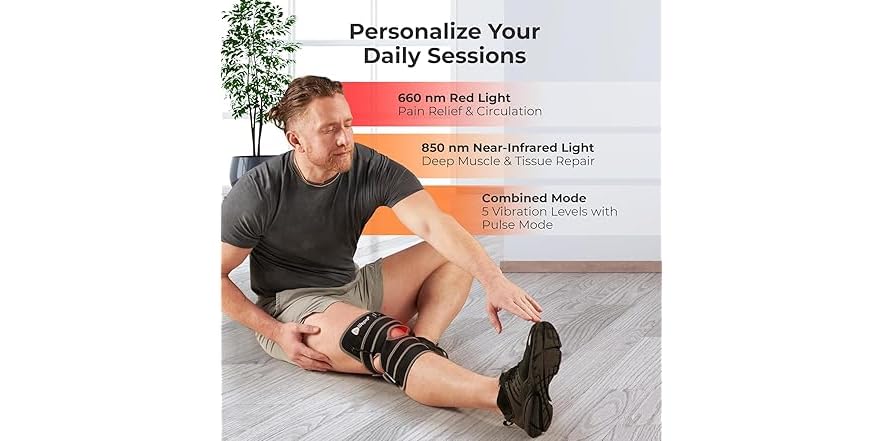 LifePro Red Light Therapy Knee Brace
