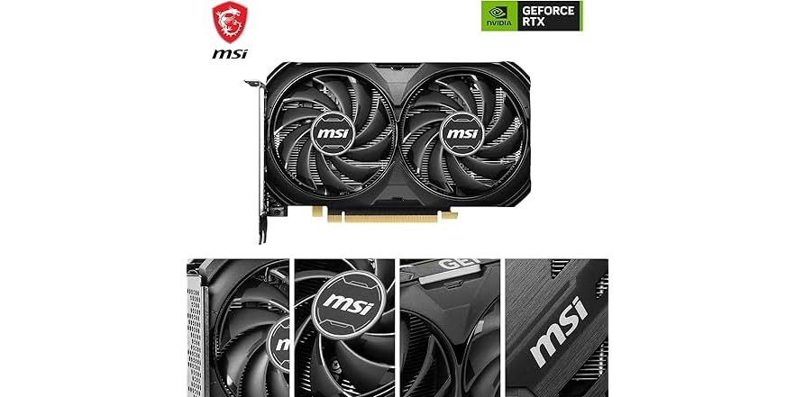 MSI GeForce RTX 4060 Ti Ventus 2X Black (Open Box)