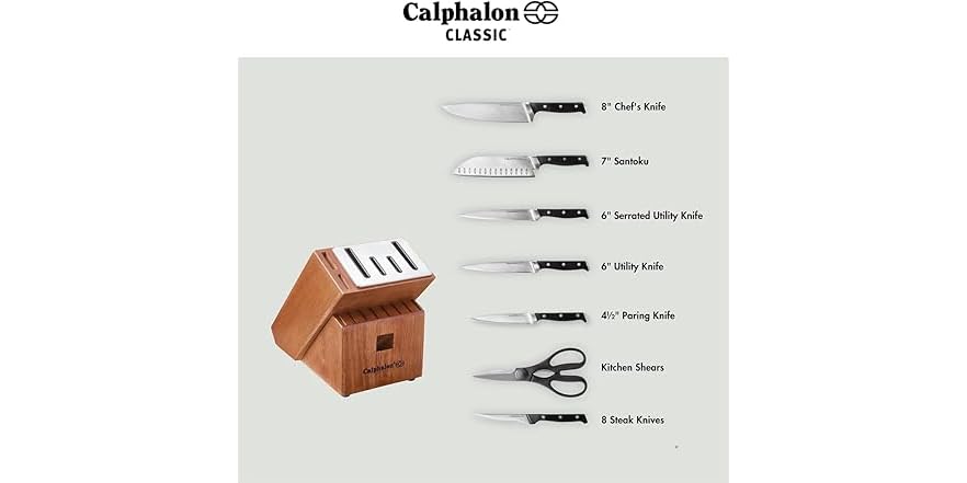 Calphalon Classic Cutlery Knife Set