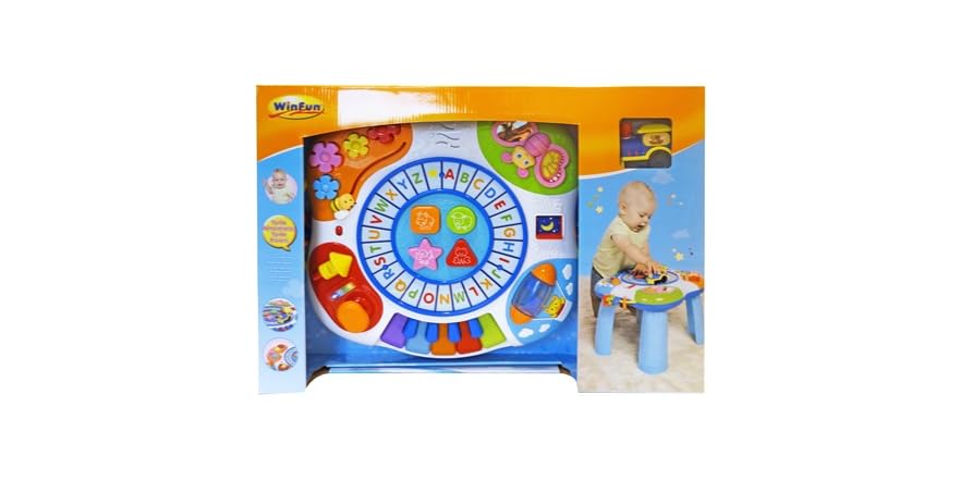 Winfun Letter Train and Piano Activity Table