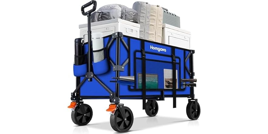 140L Collapsible Folding Wagon | 350lbs Capacity (Open Box)