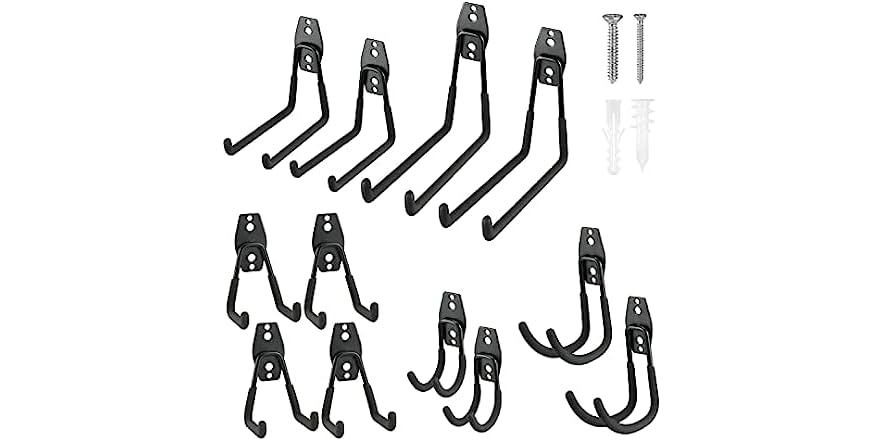 WORKPRO 12-Piece Garage Hook Set