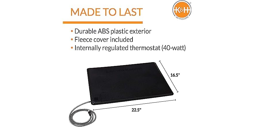K&H Original Lectro-Kennel Heated Dog Pad