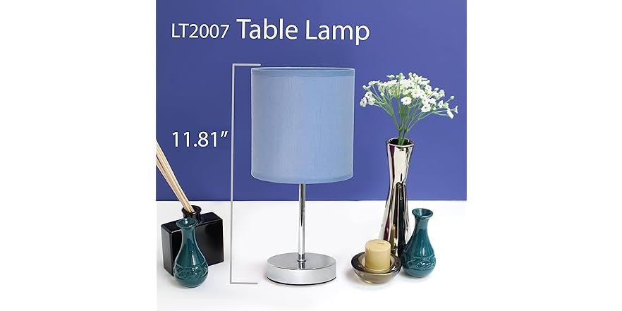 Simple Designs Mini Table Lamp 2 Pk