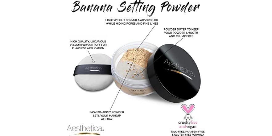Aesthetica Banana Loose Setting Powder