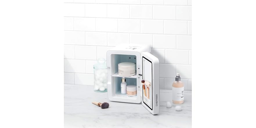 Chefman Mirrored Beauty Mini-Fridge