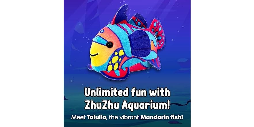 zhuzhu Aquarium Bubble Ball & Surf Board with Mandarin Fish