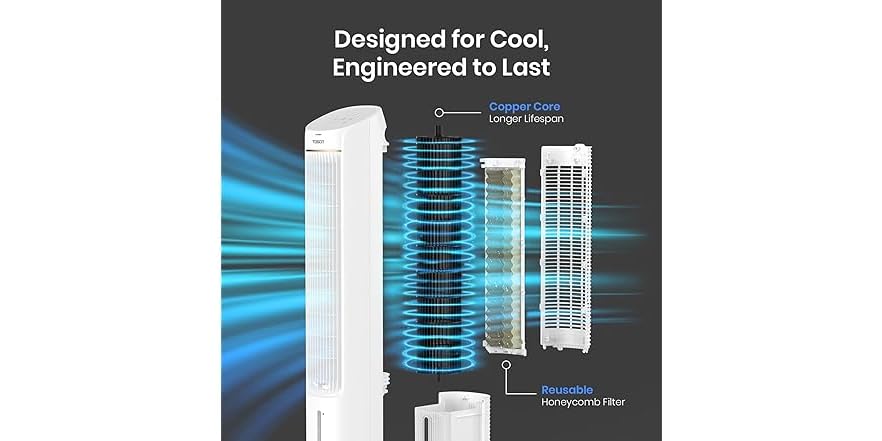 TOSOT 3 Speed Oscillating Cooling Fan