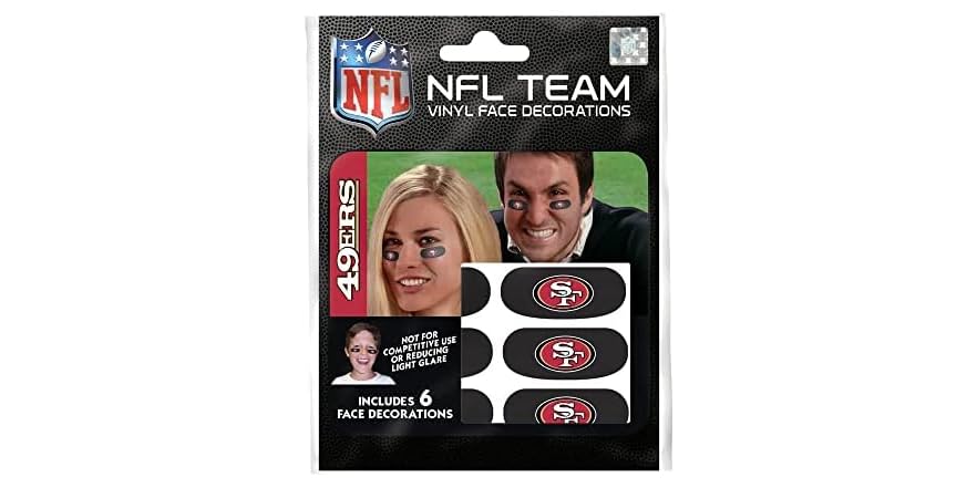San Francisco 49ers Eye Black Stickers