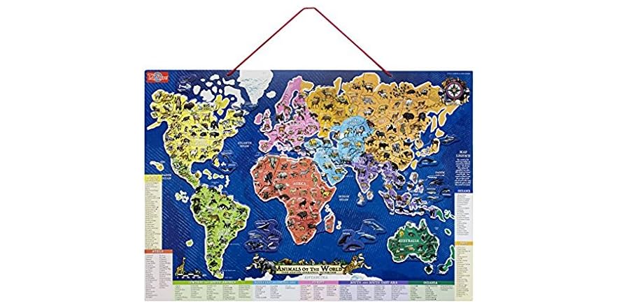 T.S. Shure Magnetic Map Puzzle