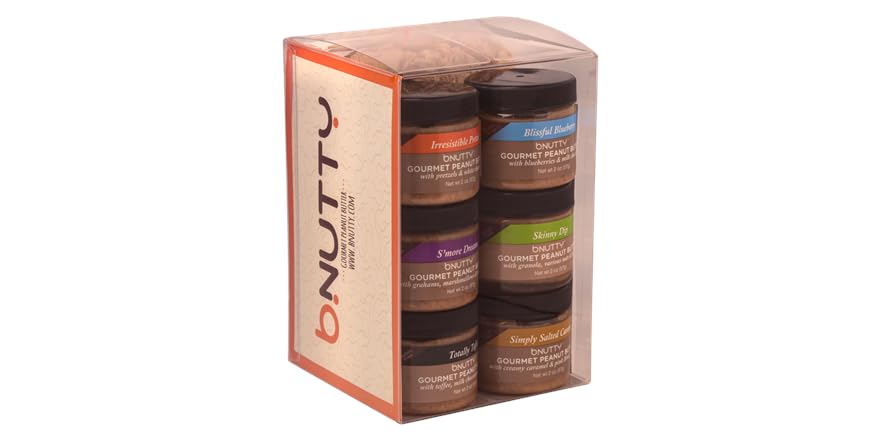 bNutty Gourmet Peanut Butter Holiday Sampler Pack