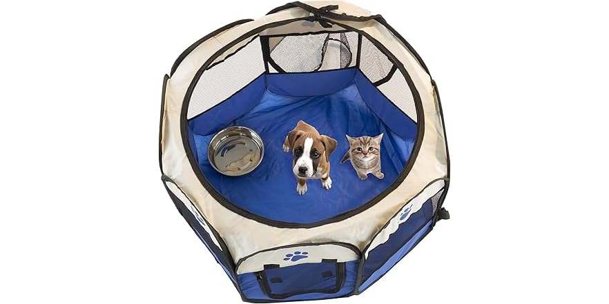 PETMAKER Pop-Up Pet Playpen 26" with Bag