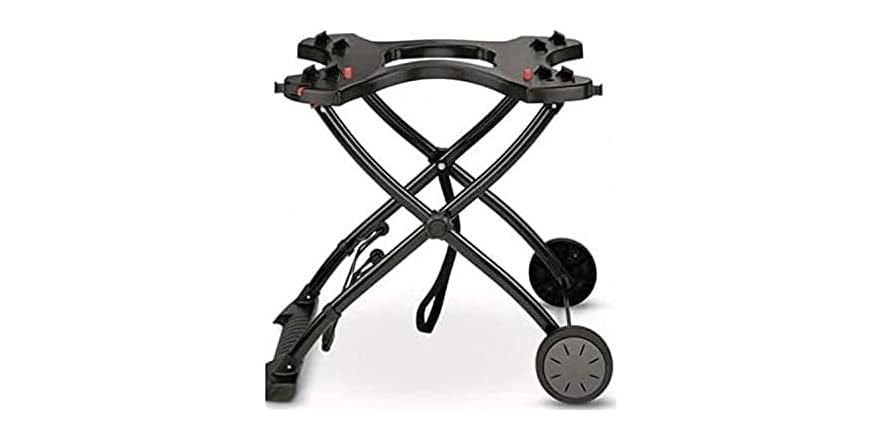 WEBER Q PORTABLE BLACK Weber Q Portable Cart, Black, for Q (Open Box)