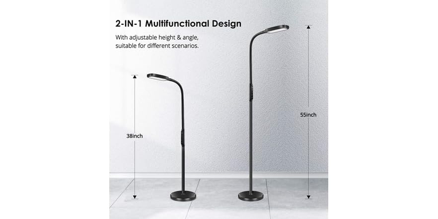 Miroco LED Adjustable Floor Lamp