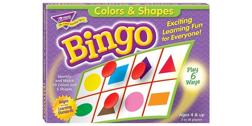 Colors & Shapes Bingo Game