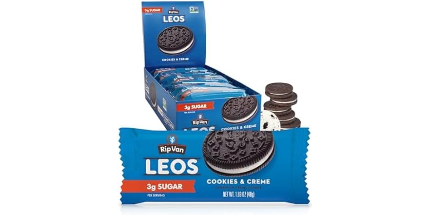 (2Pk) Leos Cookies & Creme Keto Sandwich Cookies