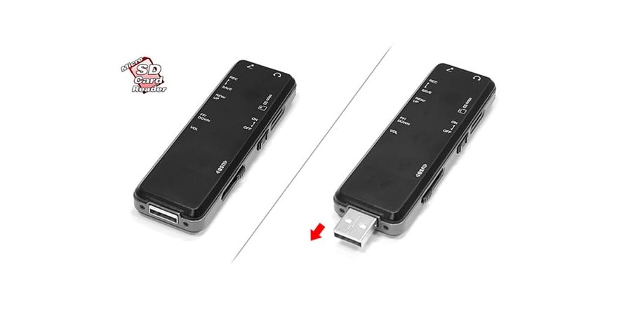 Rechargeable Digital Voice Recorder w/ USB/microSD