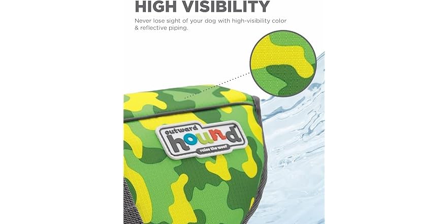 Outward Hound Camo Dog Life Jacket