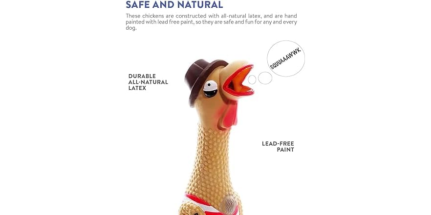 Outward Hound Squawkers Chicken Toy
