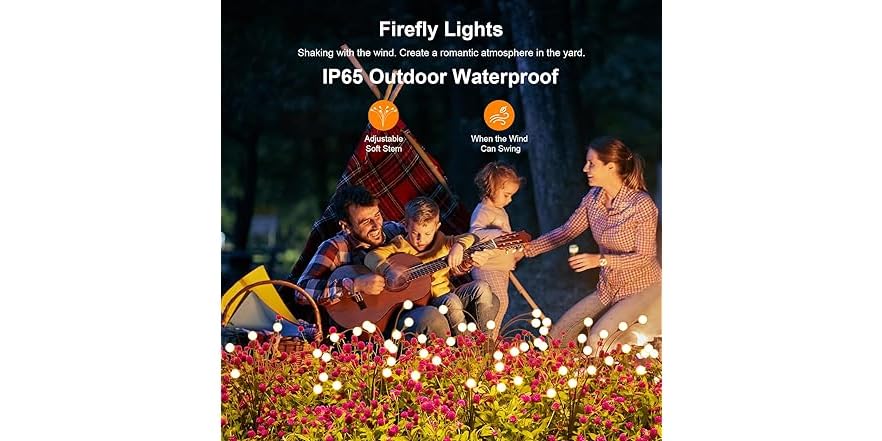 (4 Pack) ASMAD Solar Garden Lights